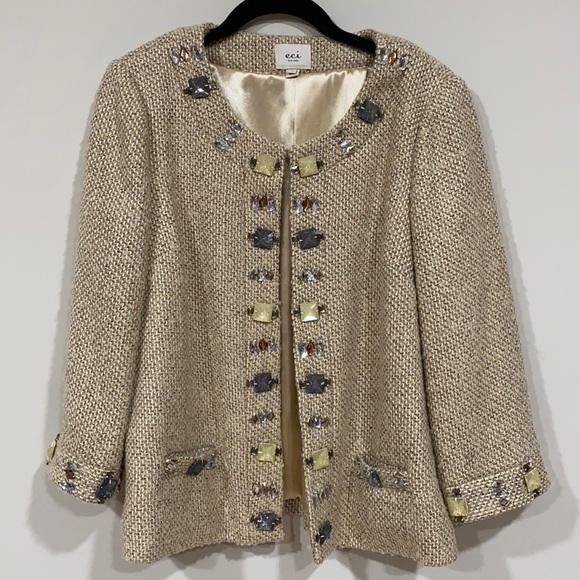 ECI | Jackets & Coats | Eci Woven Dinner Jacket With Gold Thread And ...